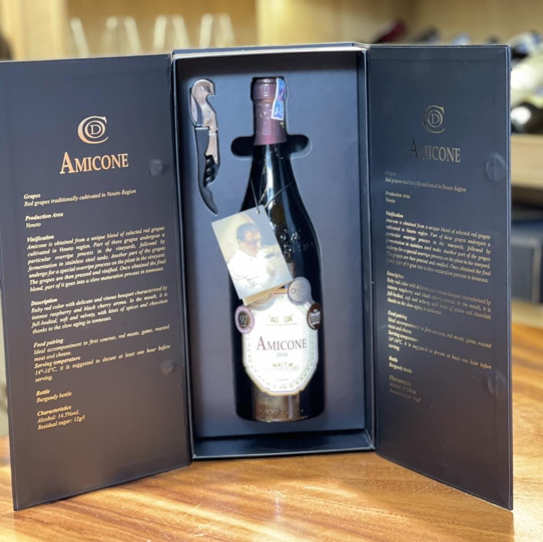 Rượu Vang Ý Cao Cấp Amicone 14 độ blend - CÔNG TY TNHH HẦM RƯỢU VINA